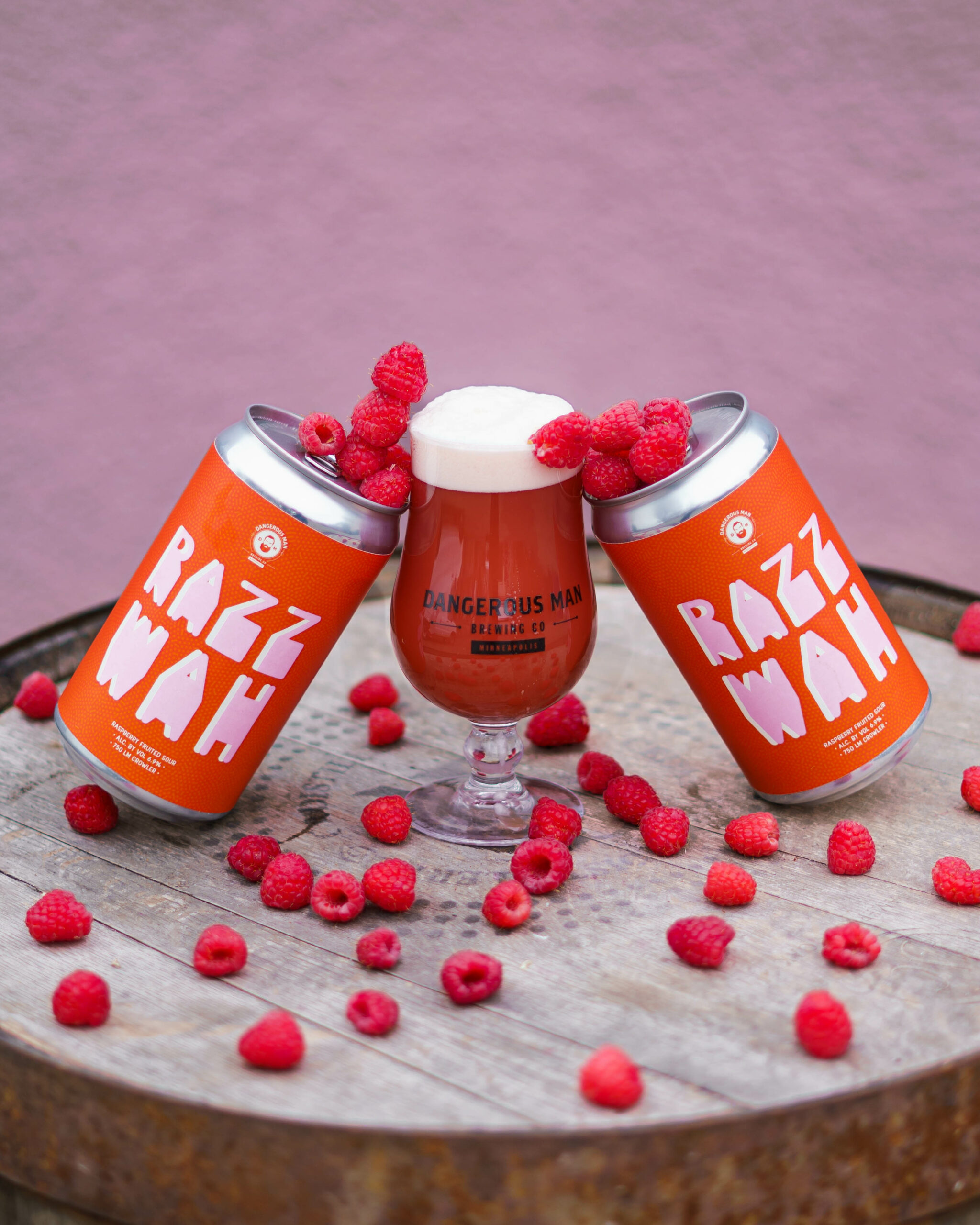RazzWah Fruited Sour - Dangerous Man Brewing Company